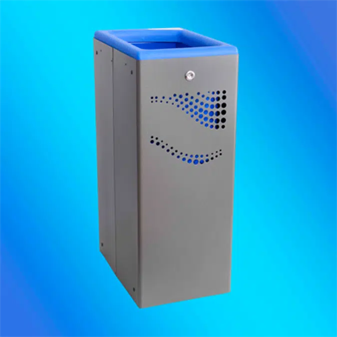 BIM objects - Free download! 4 Units bin for recycling | BIMobject