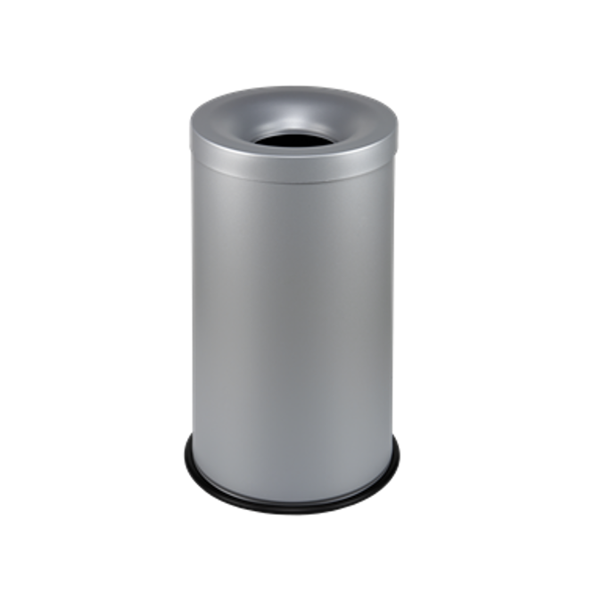 BIM objects - Free download! CYLINDRICAL METALLIC FIREPROOF BIN | BIMobject
