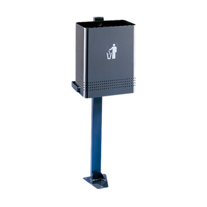 Об'єкти BIM – скачати безкоштовно! Post mounted swivel bin | BIMobject