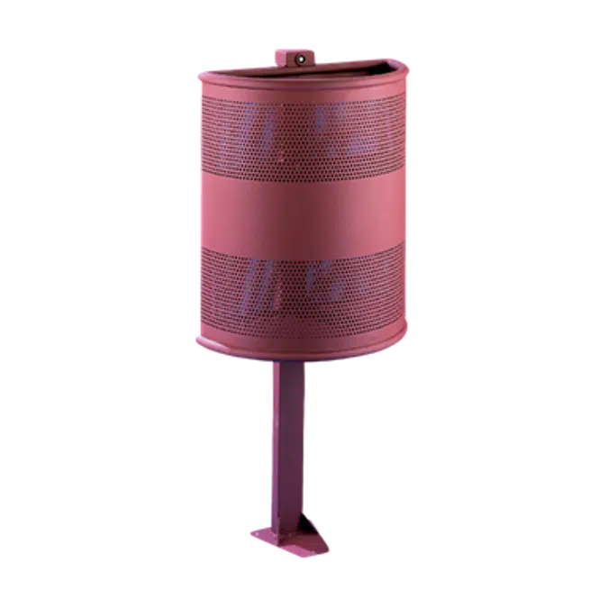 BIM objects - Free download! Post-mounted bin, anticorrosive | BIMobject