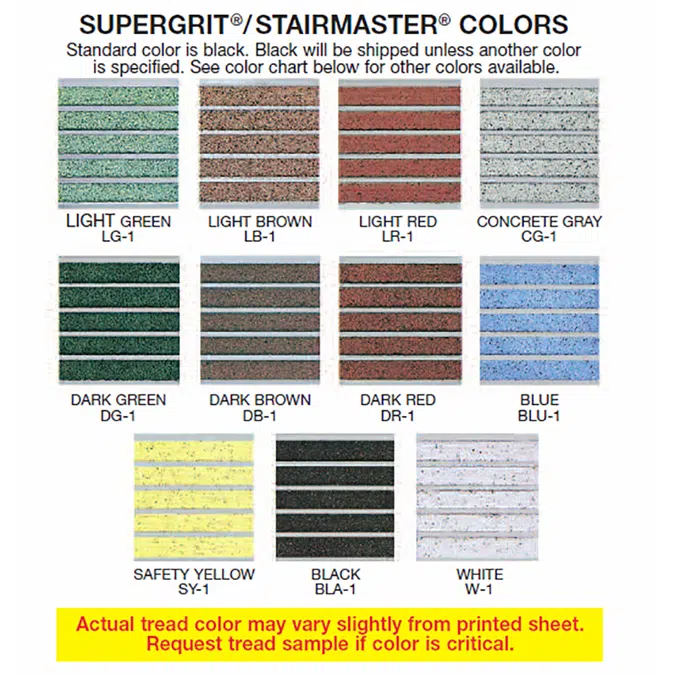 BIM objects - Free download! Type 138 Supergrit® Nosings, for Use with ...