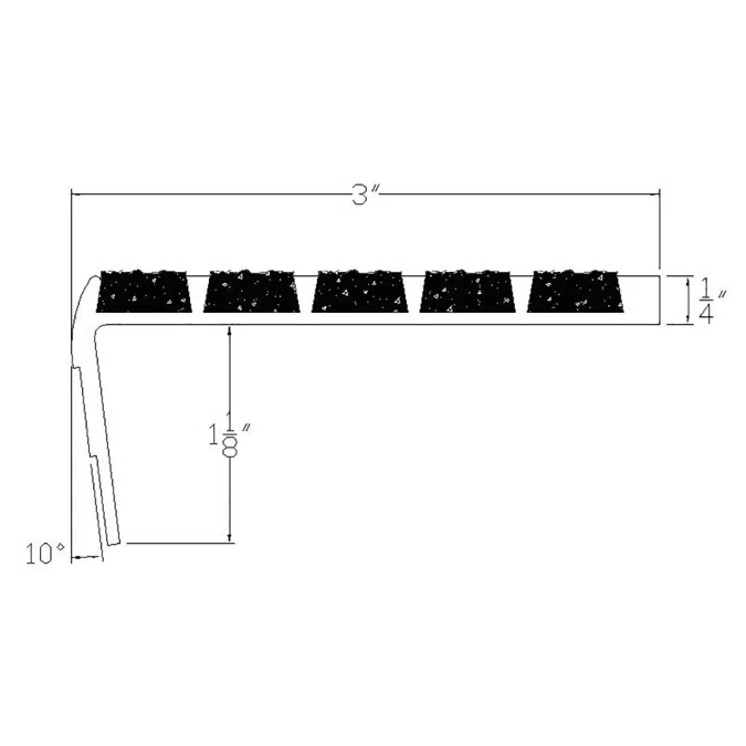BIM objects - Free download! Type 138 Supergrit® Nosings, for Use with ...