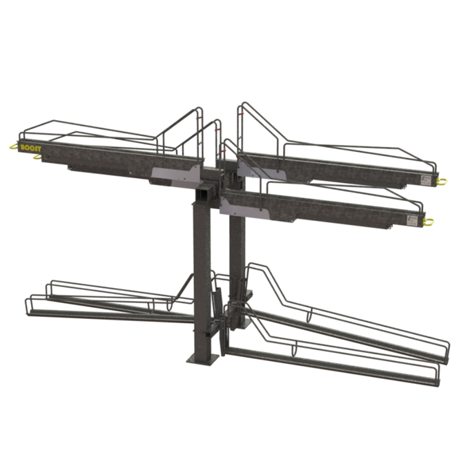 BIM objects - Free download! Bike Boost Storage Rack, 4-12 Bike ...