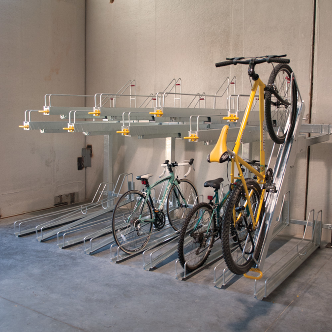 BIM objects - Free download! Bike Boost Storage Rack, 4-12 Bike ...
