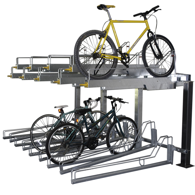 BIM objects - Free download! Bike Boost Storage Rack, 4-12 Bike ...