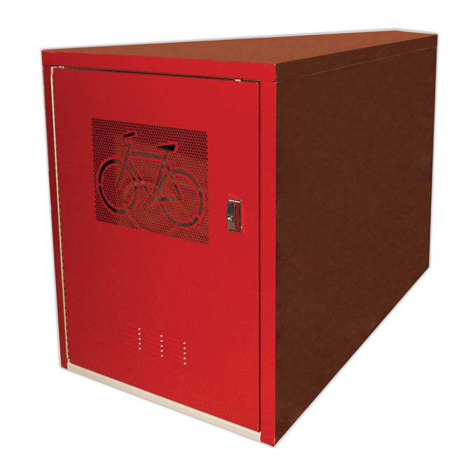 BIM objects - Free download! Pie Madlocker™ Bicycle Locker, 1 Bike ...
