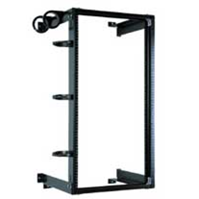 BIM objects - Free download! Fixed Wall-Mount Equipment Rack | BIMobject