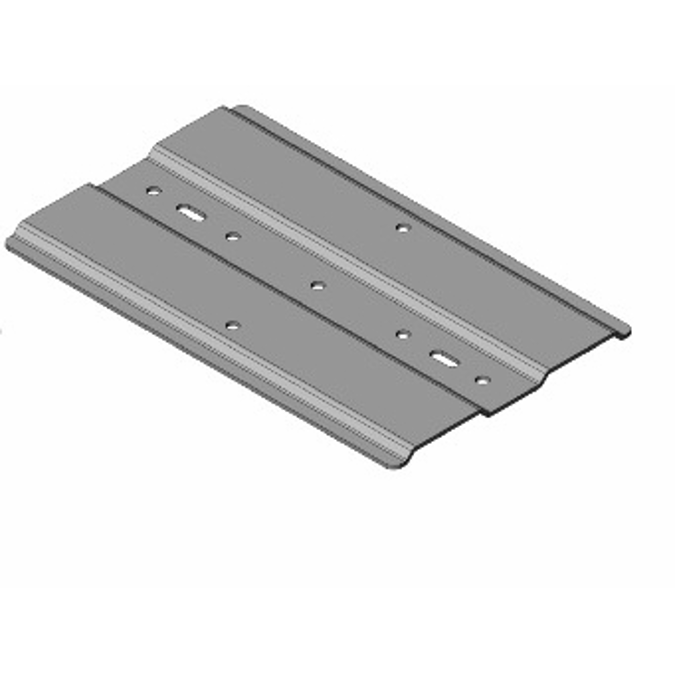 BIM objects - Free download! Channel Rack-To-Runway Mounting Plate ...