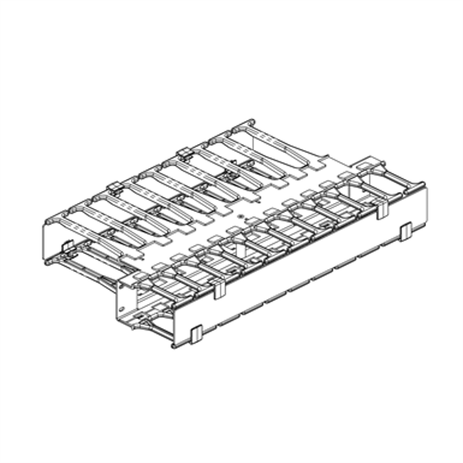 BIM objects - Free download! Universal Horizontal Cable Manager | BIMobject