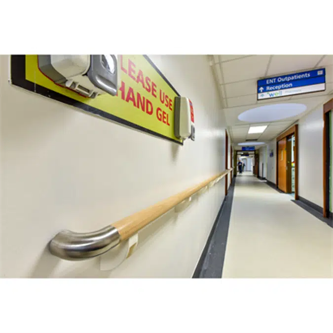 BIM objects - Free download! Guardian 50 mm Diameter Handrail Timber ...