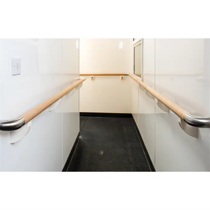 BIM objects - Free download! Guardian 50 mm Diameter Handrail Timber ...