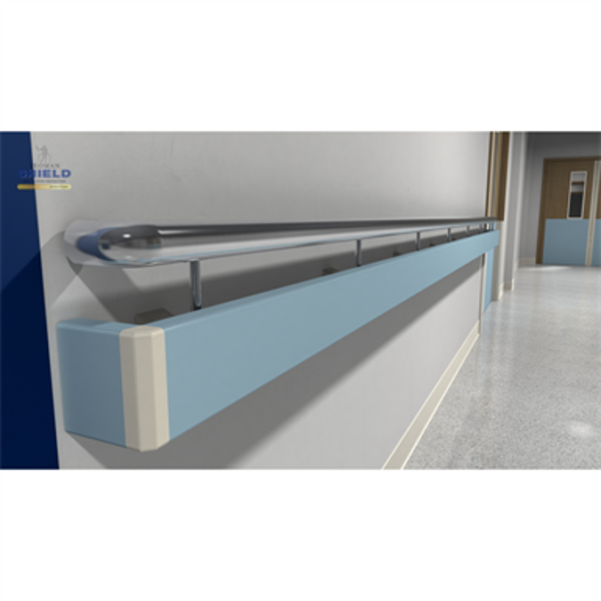 BIM objects - Free download! Guardian Twin Handrail Stainless Steel ...