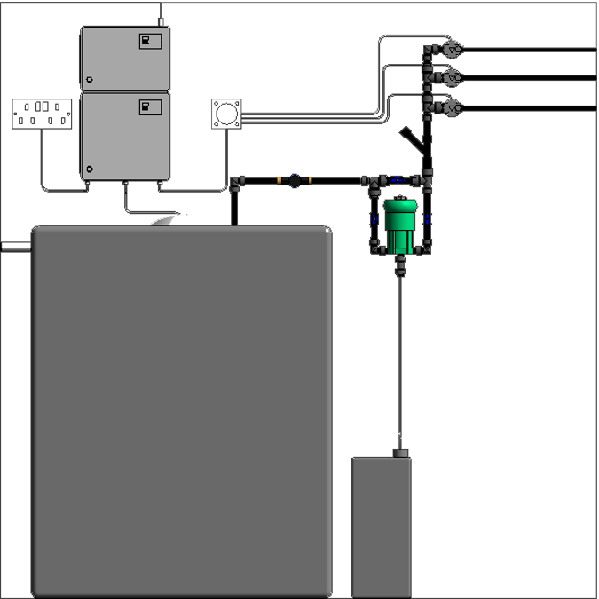 BIM objects - Free download! ANS Living Wall Plant Room (with tank ...