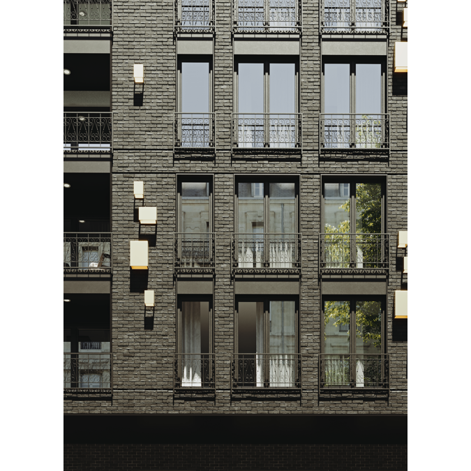 BIM objects - Free download! OKNOPLAST window PAVA, single-sash balcony ...