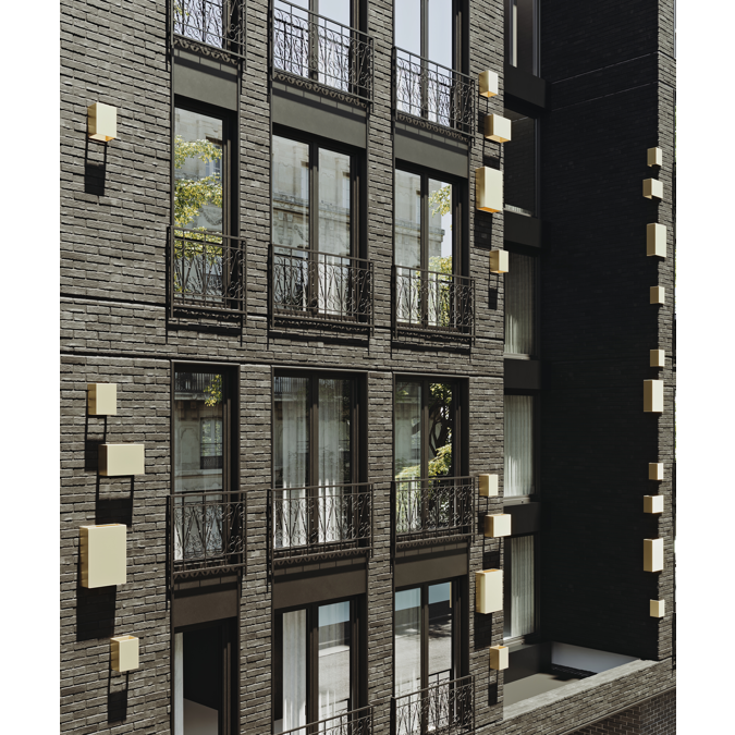 BIM objects - Free download! OKNOPLAST window PAVA, single-sash window ...