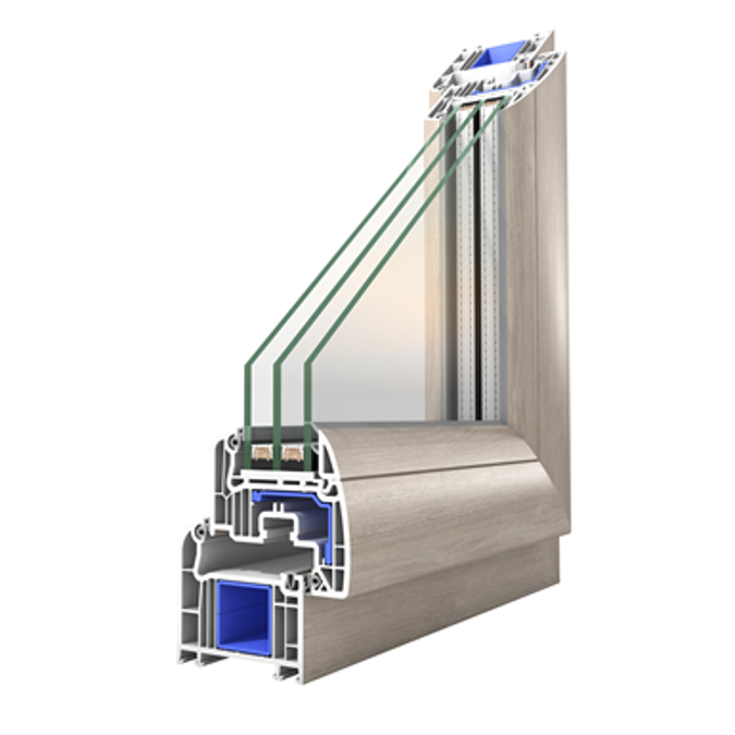 BIM objects - Free download! OKNOPLAST window PROLUX, single-sash ...