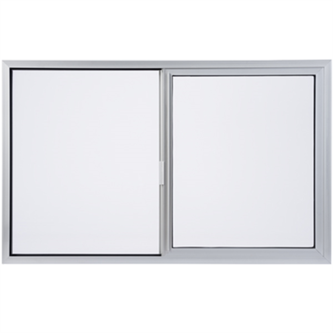 BIM objects - Free download! Standard Aluminum | A150 Horizontal Slider ...