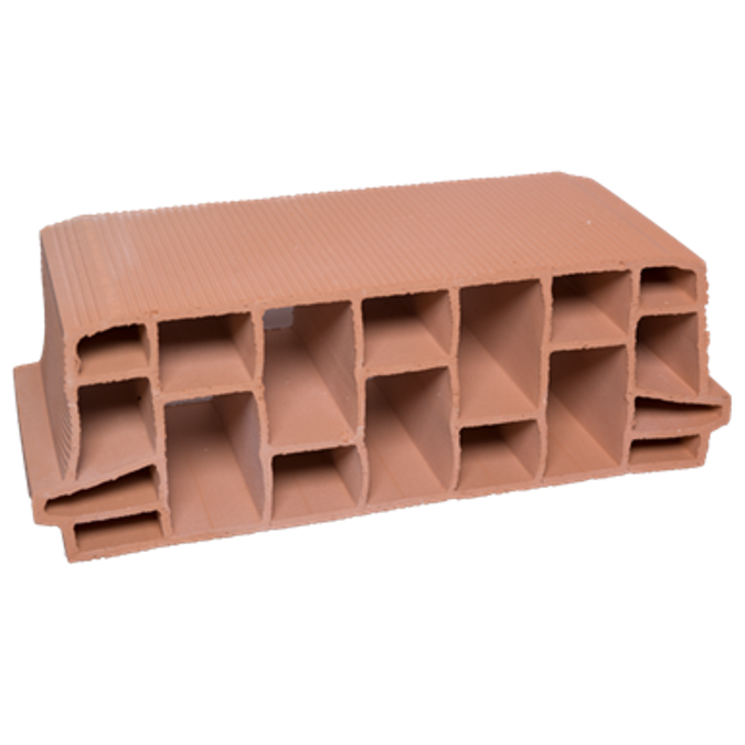 BIM objects - Free download! Hollow Clay Infill Block, 22 cm | BIMobject