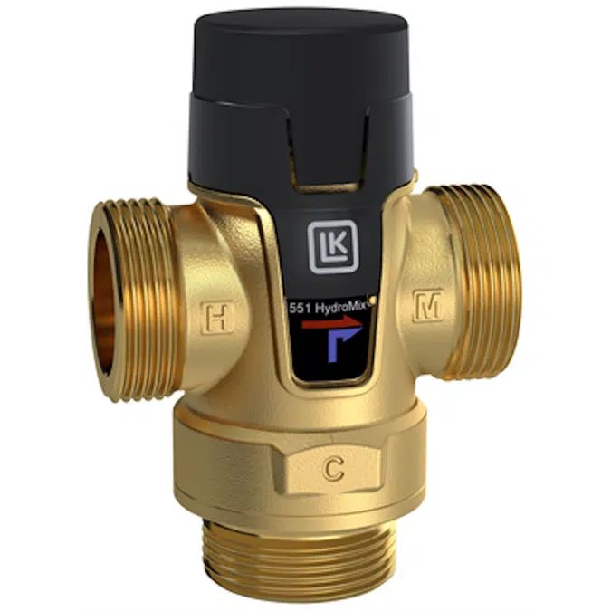 BIM objects - Free download! LK 551 HydroMix - Male thread | BIMobject