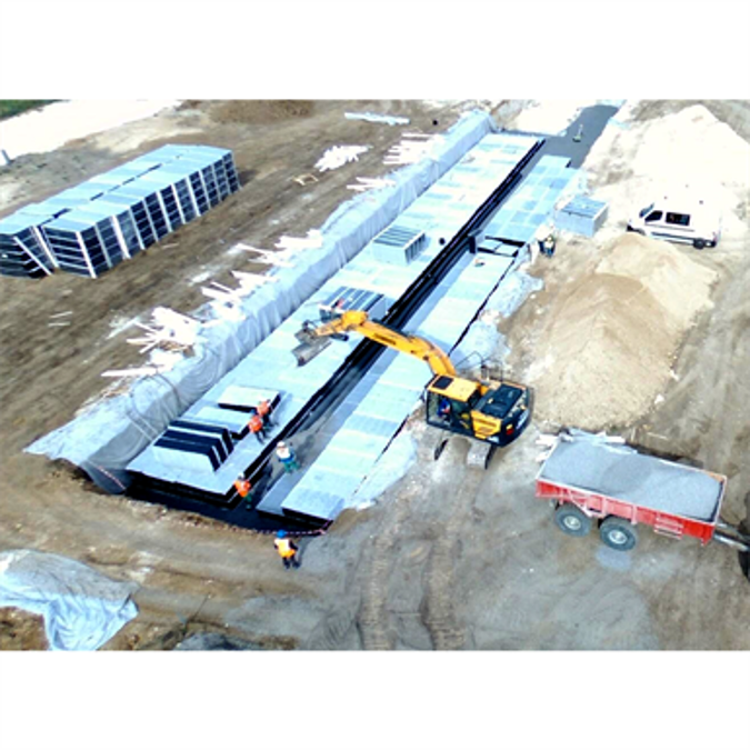 BIM objects - Free download! Underground Infiltration Basin | BIMobject