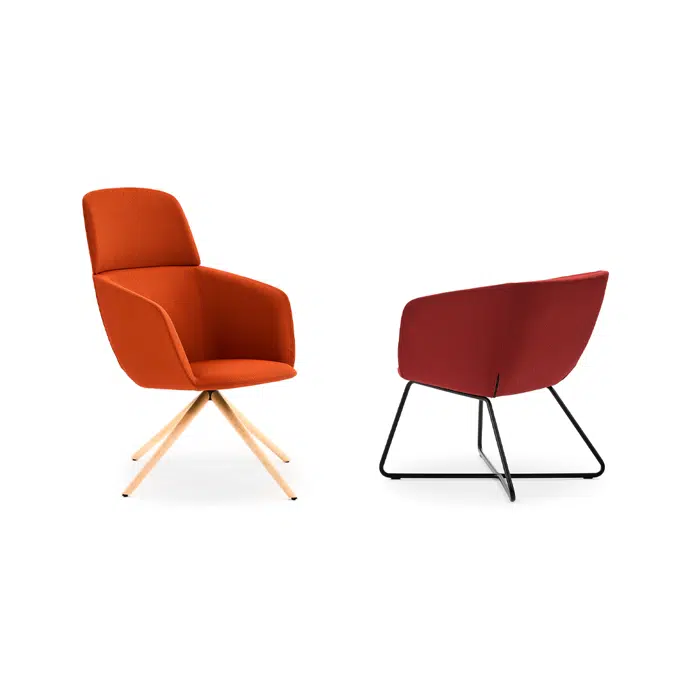 BIM objects - Free download! Bool upholstered armchairs | BIMobject