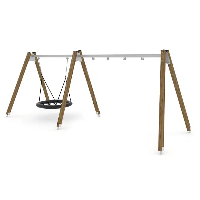 BIM objects - Free download! SWING WD Swing set for 3 seats (Incl. 1 ...