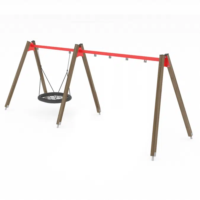 BIM objects - Free download! SWING WD Swing set for 3 seats (Incl. 1 ...