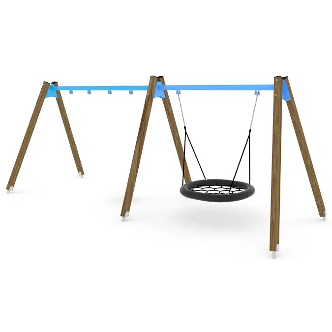 BIM objects - Free download! SWING WD Swing set for 3 seats (Incl. 1 ...