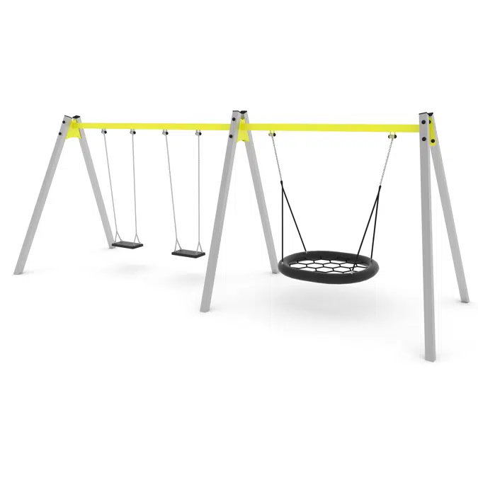 BIM objects - Free download! SWING ST 3 seats (2 flat seats R1+ 1 ...