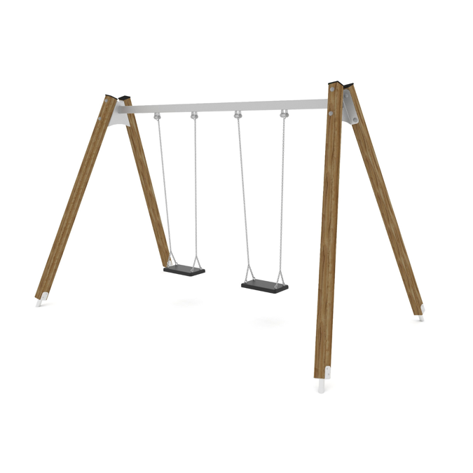 Objetos BIM - ¡Descarga gratis! SWING WD Swing set (Flat seat) | BIMobject