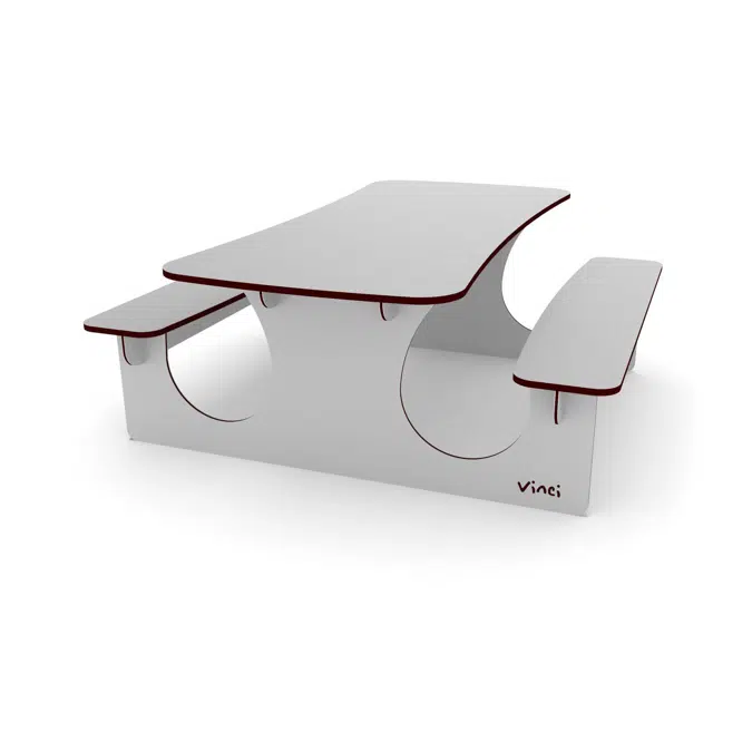 BIM objects - Free download! PARK Picnic Table HDPE | BIMobject