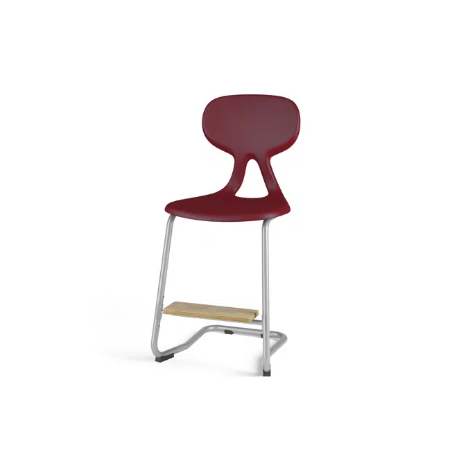 BIM objects - Free download! Stol Poly C large sh 50 cm inkl fotstöd ...