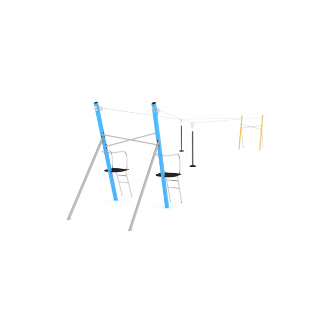 BIM objects - Free download! CLIMBOO Double ziplines with platforms ...