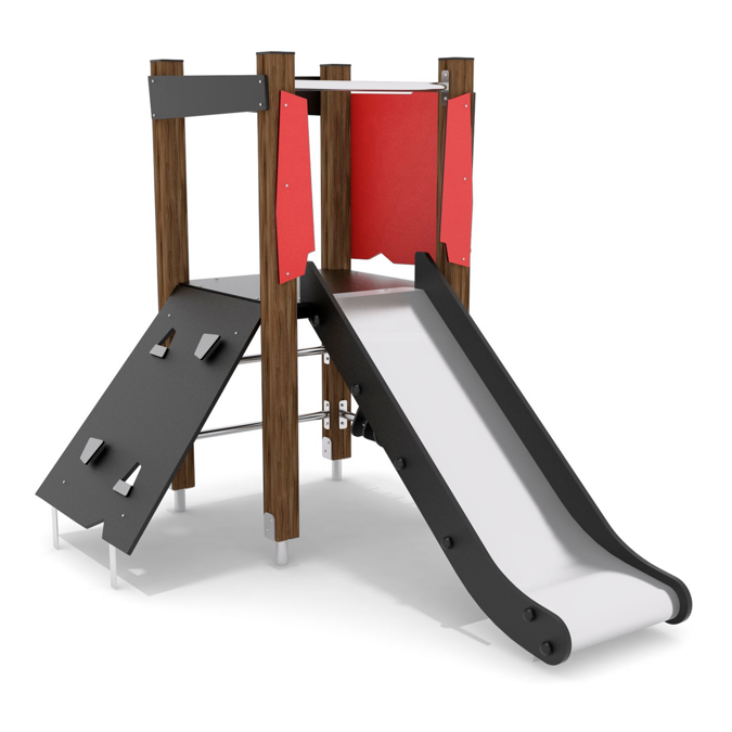 BIM objects - Free download! WOODEN Activity Tower | BIMobject