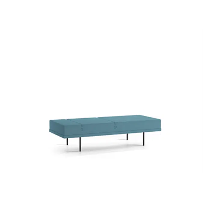 BIM objects - Free download! Sofa Off 2-seat without back | BIMobject