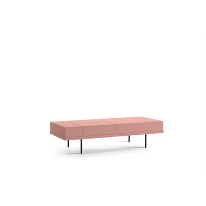 BIM objects - Free download! Sofa Off 2-seat without back | BIMobject