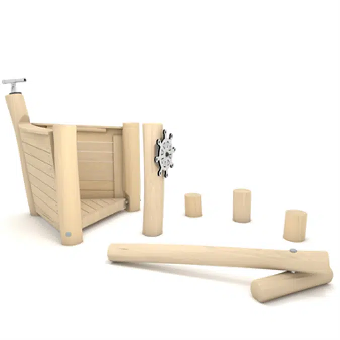 BIM objects - Free download! ROBINIA Pirate ship | BIMobject