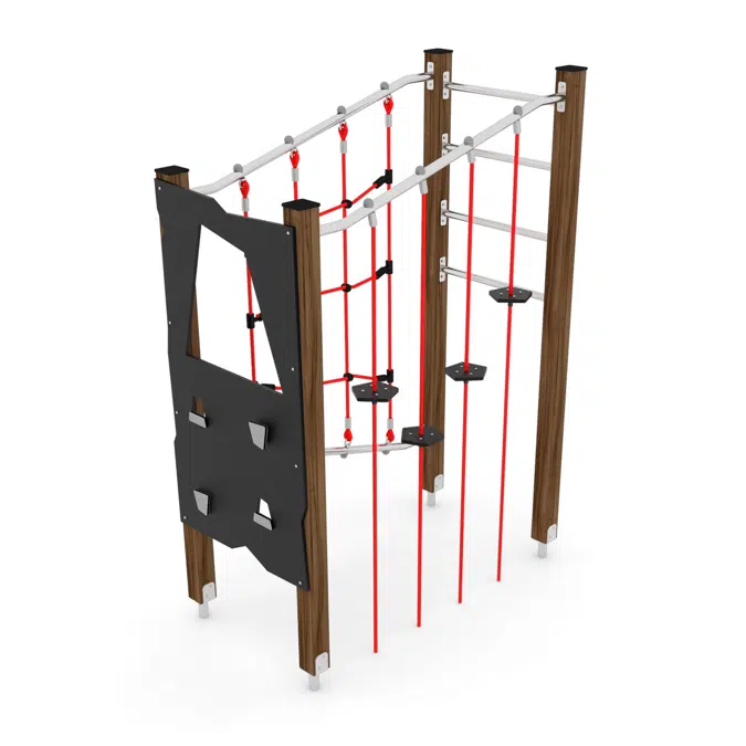 BIM objects - Free download! Climboo Climbing frame XS Wood | BIMobject