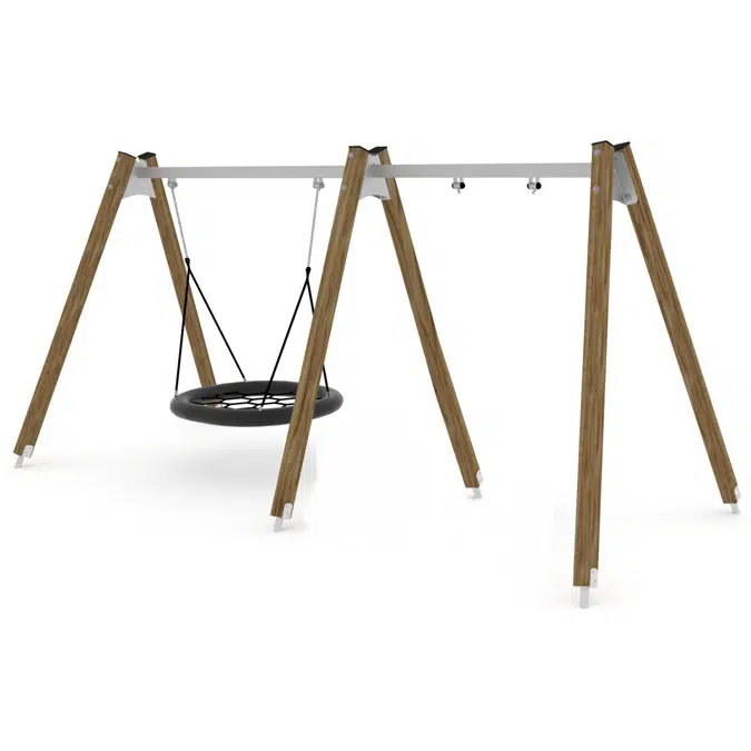 BIM objects - Free download! SWING WD Swing set for 2 seats (Incl. 1 ...
