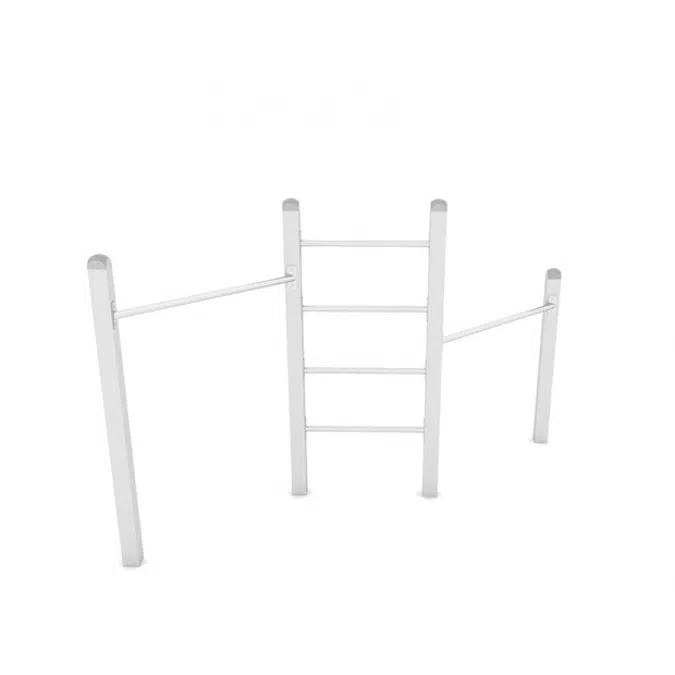 BIM objects - Free download! CLIMBOO Gymnastic bars Trio, steel | BIMobject