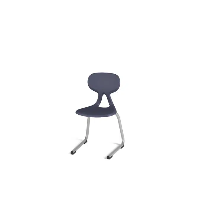 BIM objects - Free download! Stol Poly D small sh 33 cm silverstativ ...