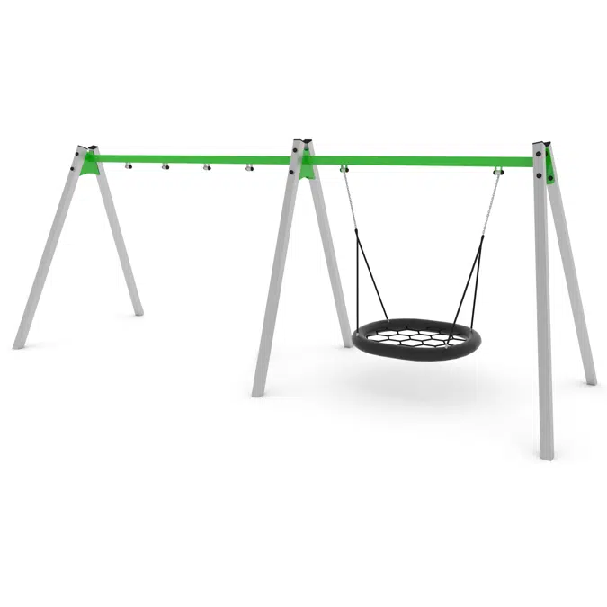 BIM objects - Free download! SWING ST Swing set for 3 seats (Incl. 1 ...