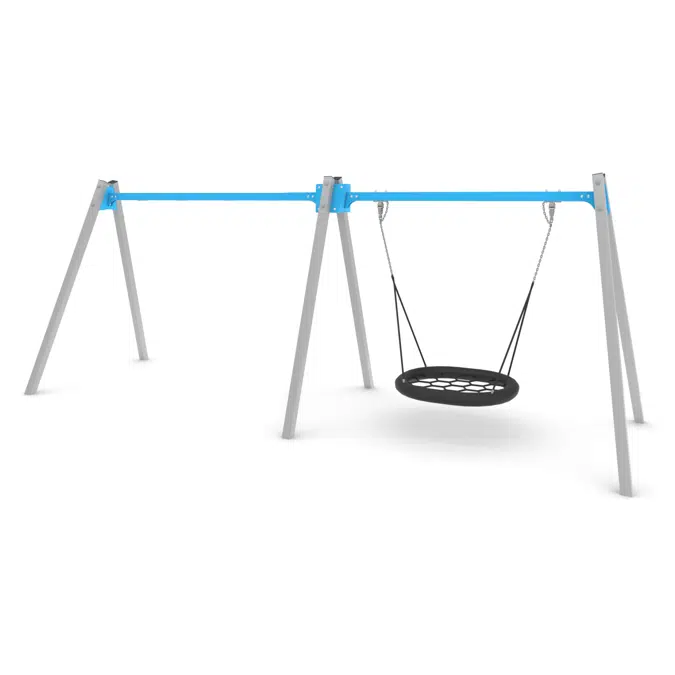 BIM objects - Free download! SWING ST Swing set for 3 seats (Incl. 1 ...