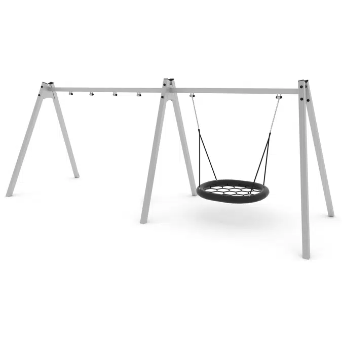 BIM objects - Free download! SWING ST Swing set for 3 seats (Incl. 1 ...