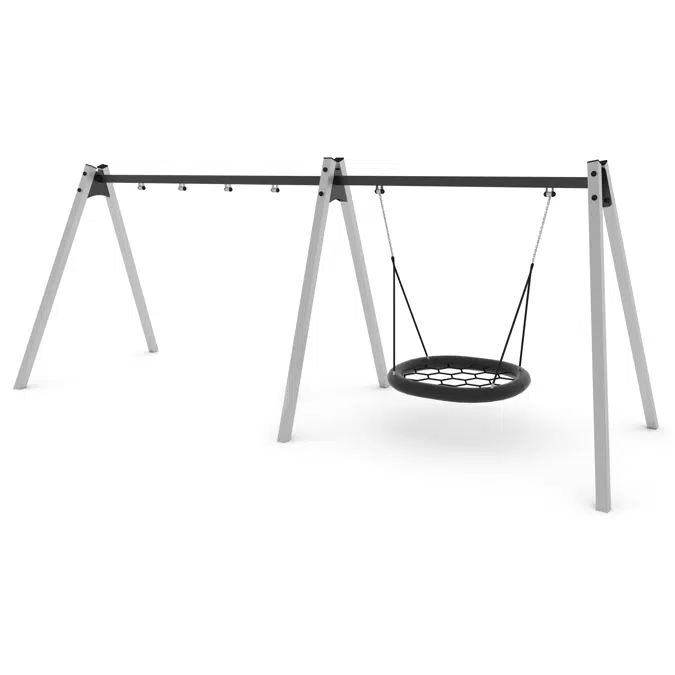 BIM objects - Free download! SWING ST Swing set for 3 seats (Incl. 1 ...