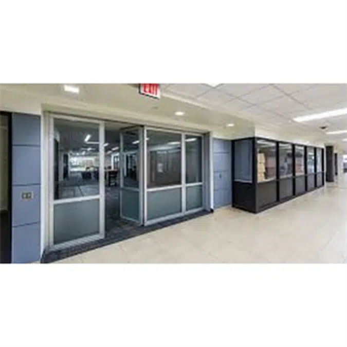 BIM objects - Free download! Operable Partition - GL1-Single Glasswall ...