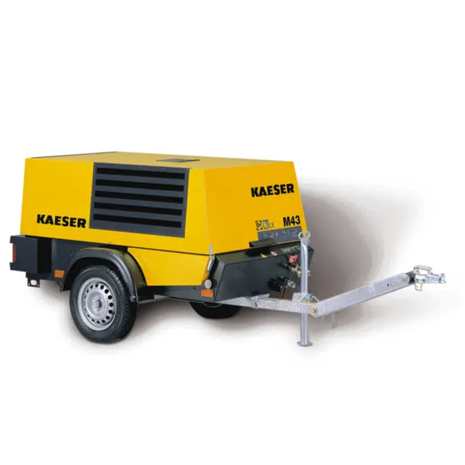 BIM objects - Free download! Compressors Diesel: KAESER - M43 | BIMobject