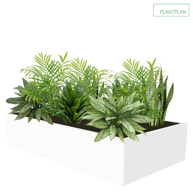 BIM objects - Free download! Cabinet Top Trough - Mixed Live Planting ...