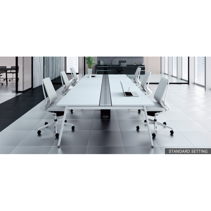 BIM object - ดาวน์โหลดฟรี! KOKUYO Meeting Table SAIBI-TX | BIMobject