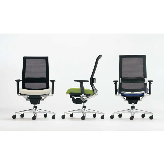 BIM objects - Free download! KOKUYO Office Task & Meeting Chair Airfort ...